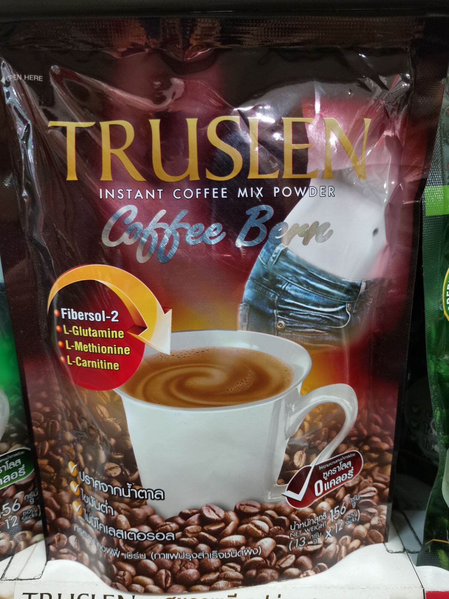 กาแฟสำเร็จรูป TRUSLEN COFFEE BERN ทรูสเลน คอฟฟี่ เบิร์น (1 ถุงมี 12 ซอง ...
