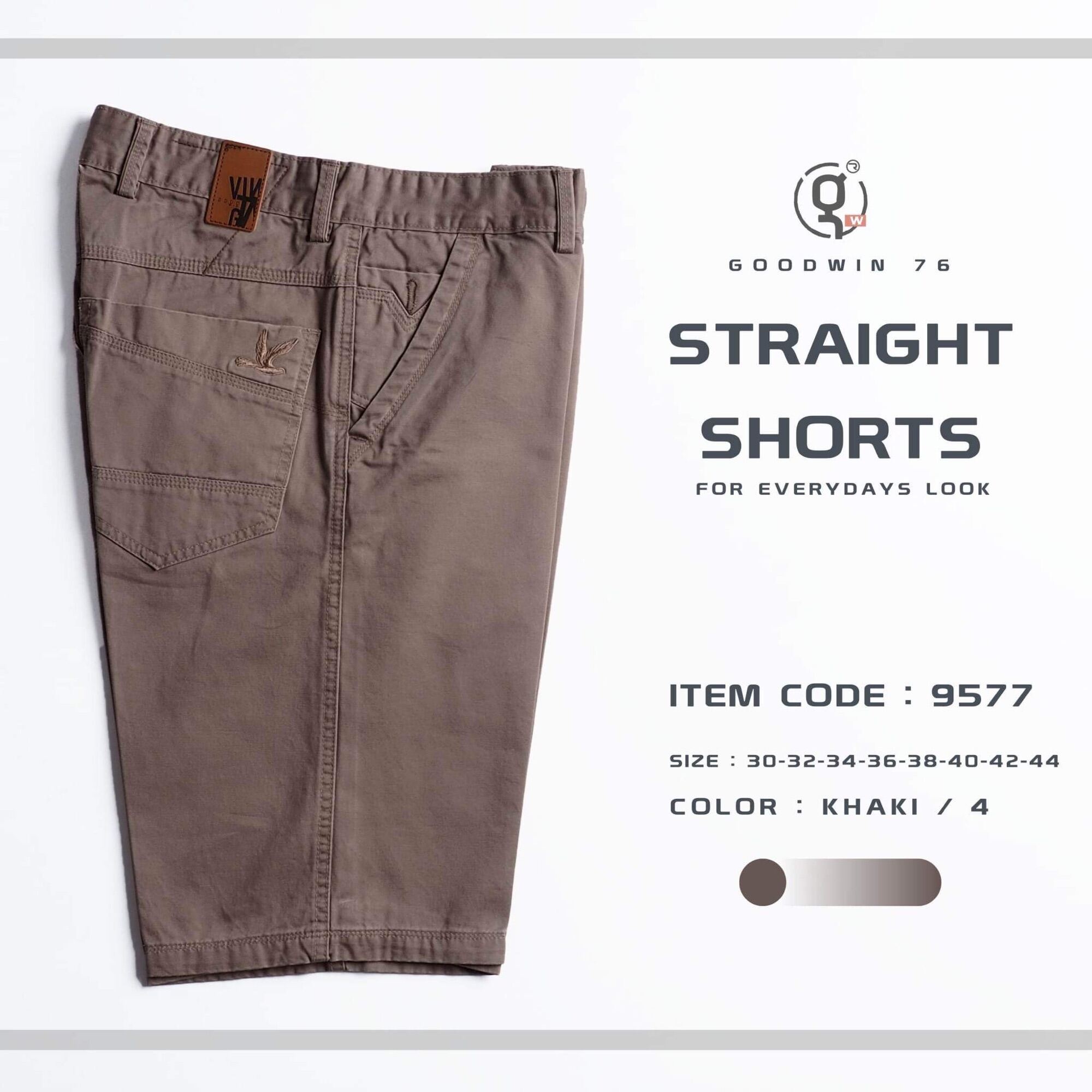 Goodwin 9577 กางเกงขาสั้น ผู้ชาย สามส่วน สีพื้น ไซส์ 30-44 Goodwin ...