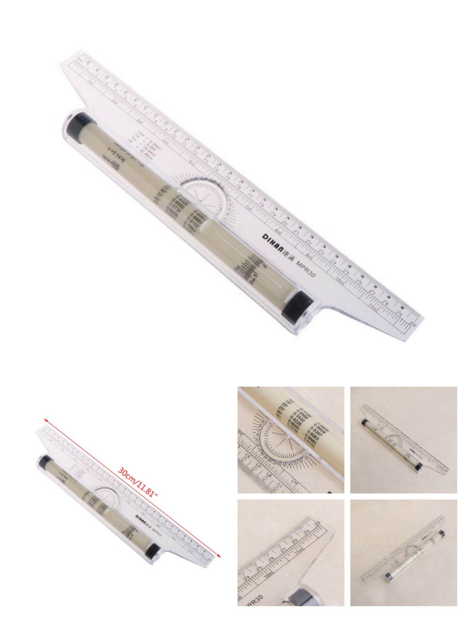 ไม้บรรทัดล้อเลื่อน Rolling Ruler ไม้บรรทัดโรลเลอร์ ไม้บรรทัดกลิ้ง 30 ...