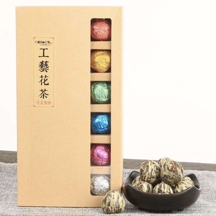 ชาดอกไม้บาน บรรจุ 18 ลูก ชาดอกไม้ 工艺花茶 blooming flowers tea two tone ...