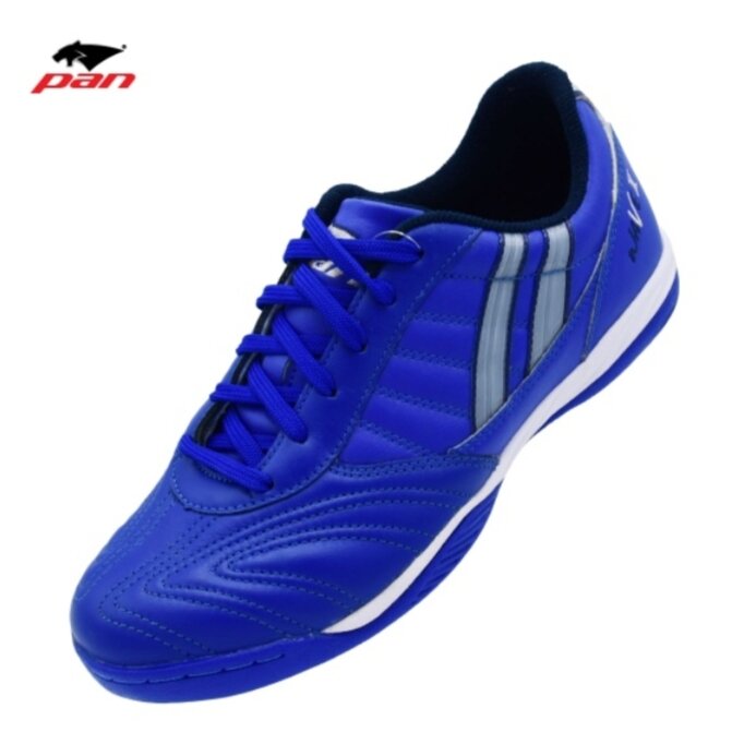 (PANลิขสิทธิ์)รองเท้าฟุตซอล PAN WAVE II หนังวัว สีใหม่ สีน้ำเงิน ไซส์ ...
