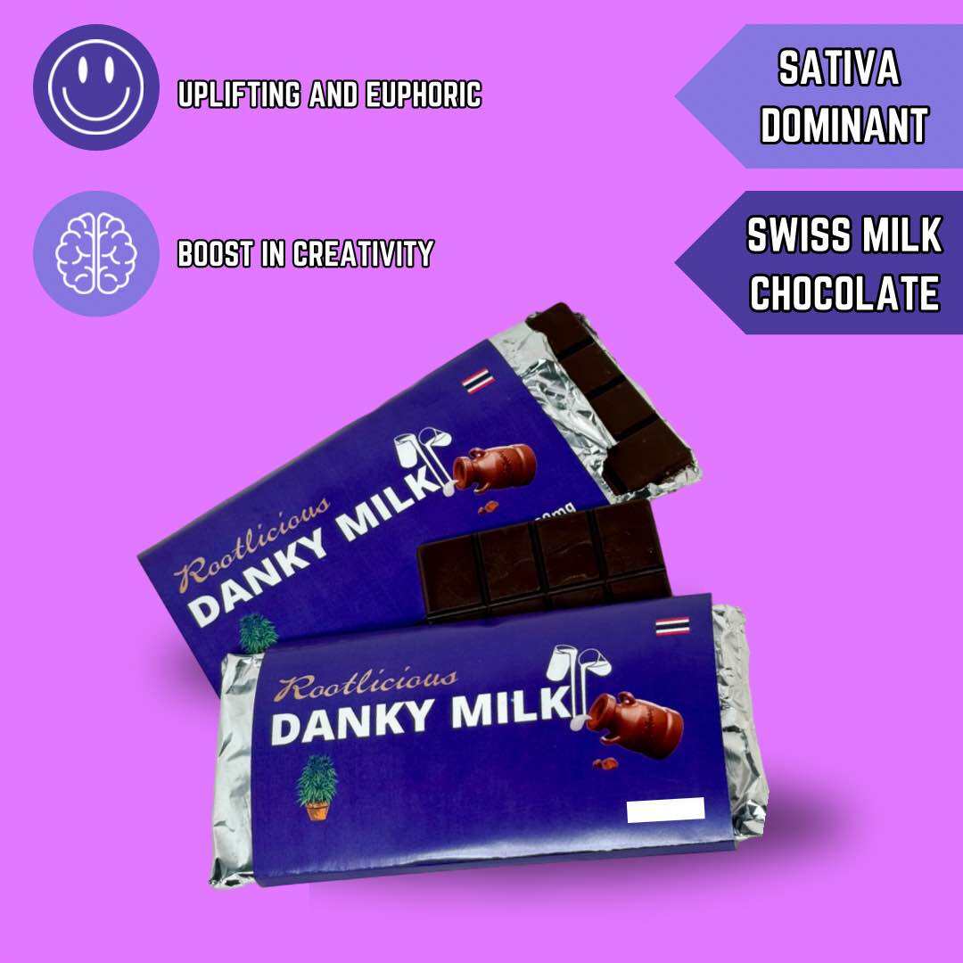 Danky milk T.H.C 420 Sativa chocolate - creative and happy (Swiss milk ...