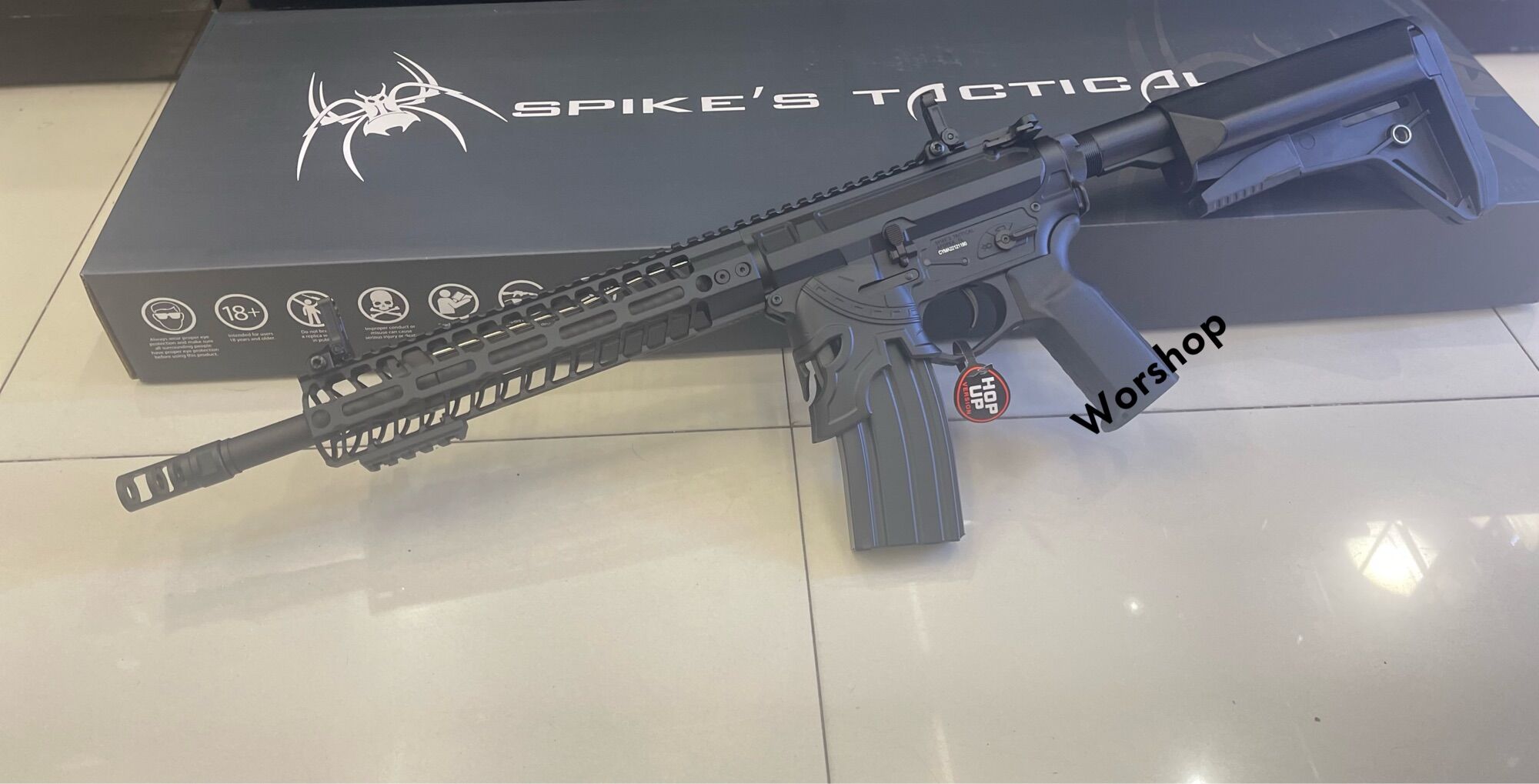 ปืนบีบีกัน รุ่น Spike's Rare Breed Spartan SBR - EMG Arms (CYMA CM.108A ...