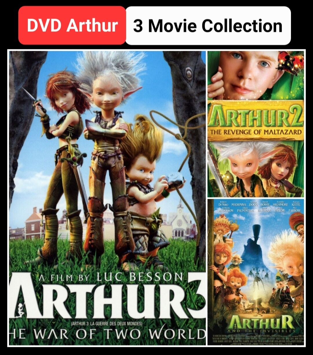 [DVD HD] อาร์เธอร์ ทูตจิ๋วเจาะขุมทรัพย์มหัศจรรย์ ครบ 3 ภาค Arthur 3 ...