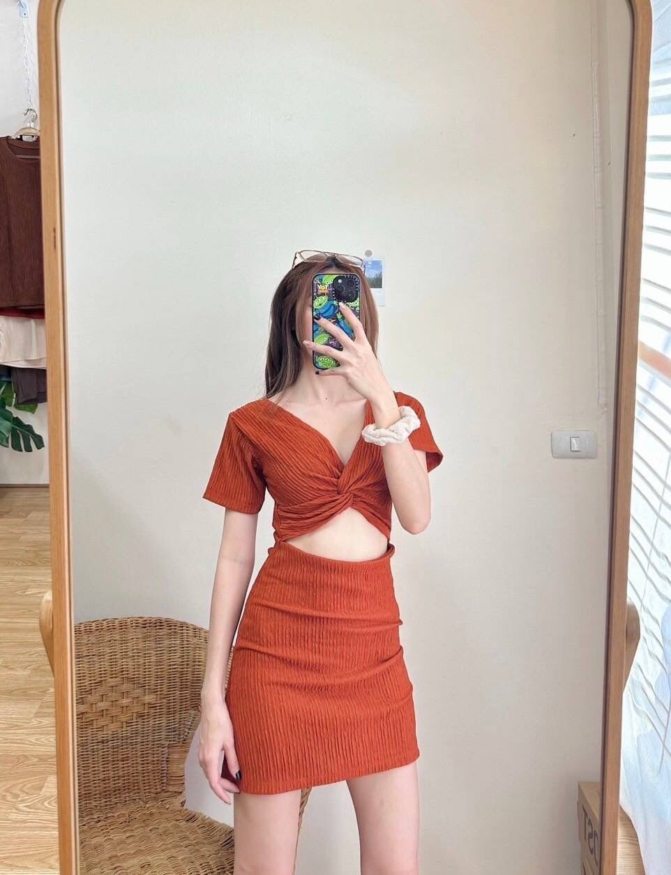 🧡PATCHARIN🧡เดรสแขนสั้น ทวิสหน้า | Lazada.co.th