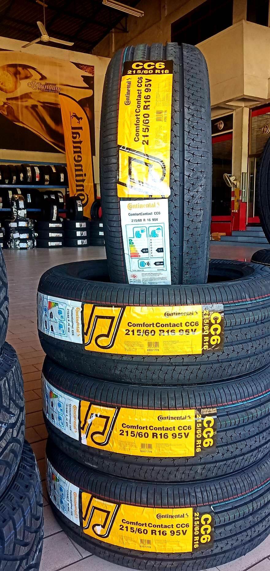 ยางรถยนต์ใหม่ Continental 215/60-16 รุ่น Comfort Contact CC6 สัมผัสถึงความนุ่มเงียบ ยางปี 2022 ...