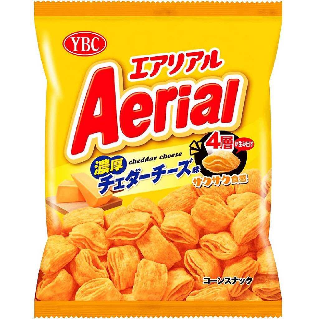 YBC Aerial corn snack ขนมข้าวโพดอบกรอบ บางเบา 4 ชั้น รสชีสเชดดาร์ รส ...