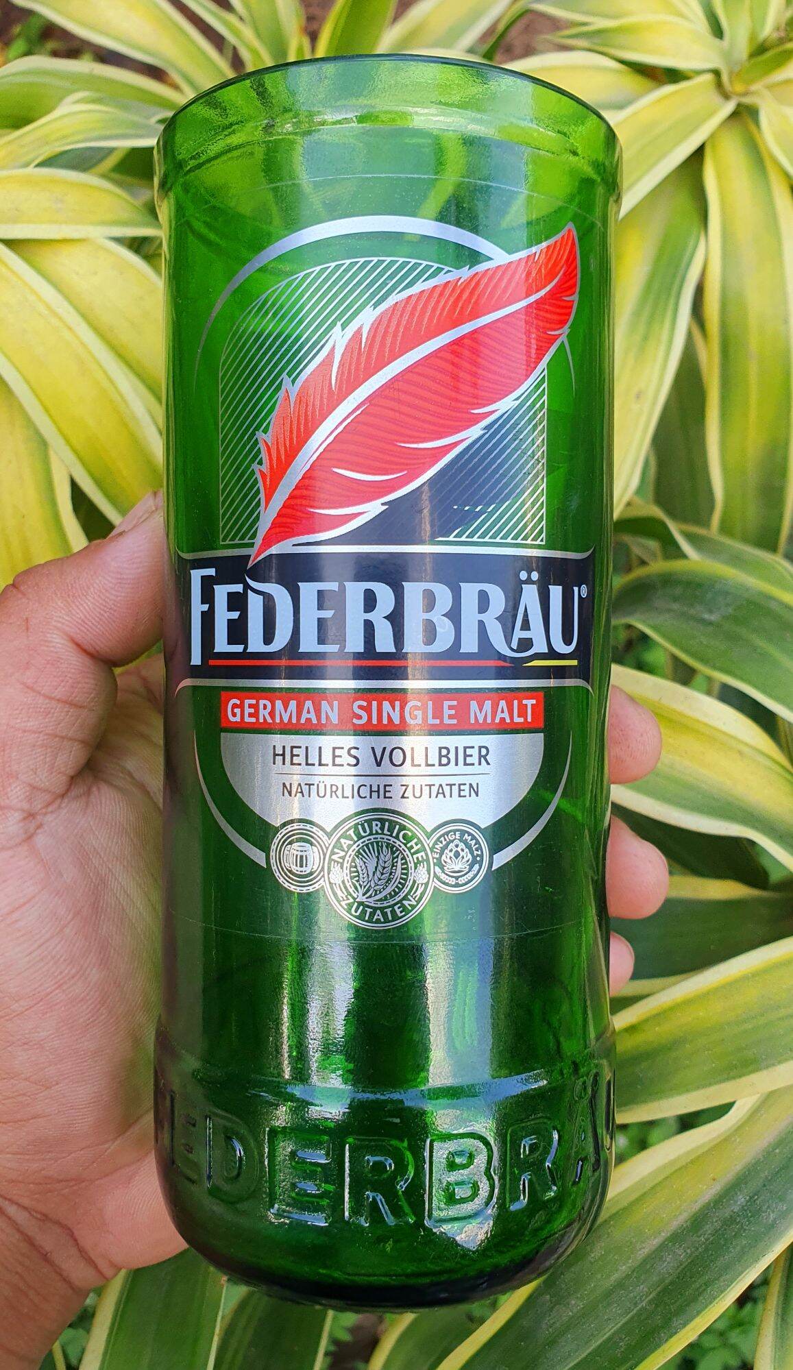 แก้วตัดจากขวด Federbräu | Lazada.co.th