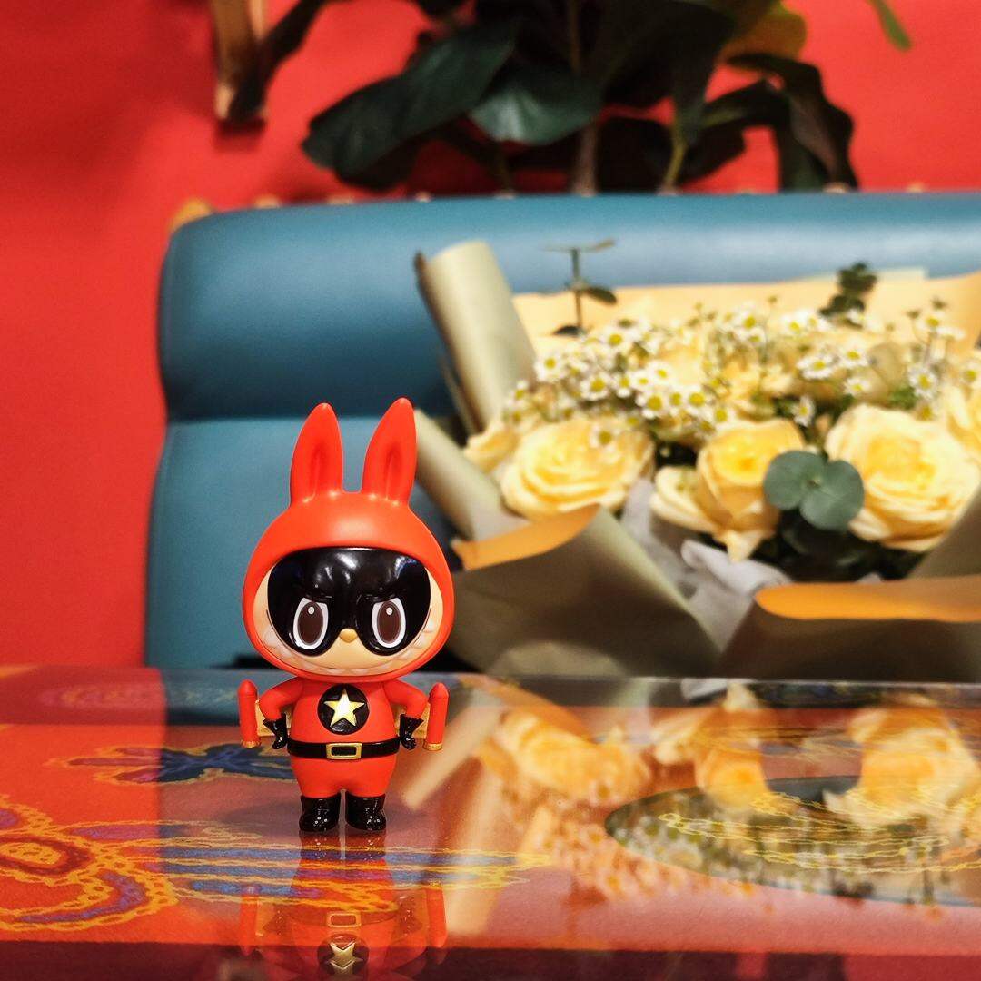 Popmart ฟองมาร์ท labubu เอลฟ์ซีรีส์ผจญภัยจักรวาลกล่องตาบอดสัตว์ประกอบ ...