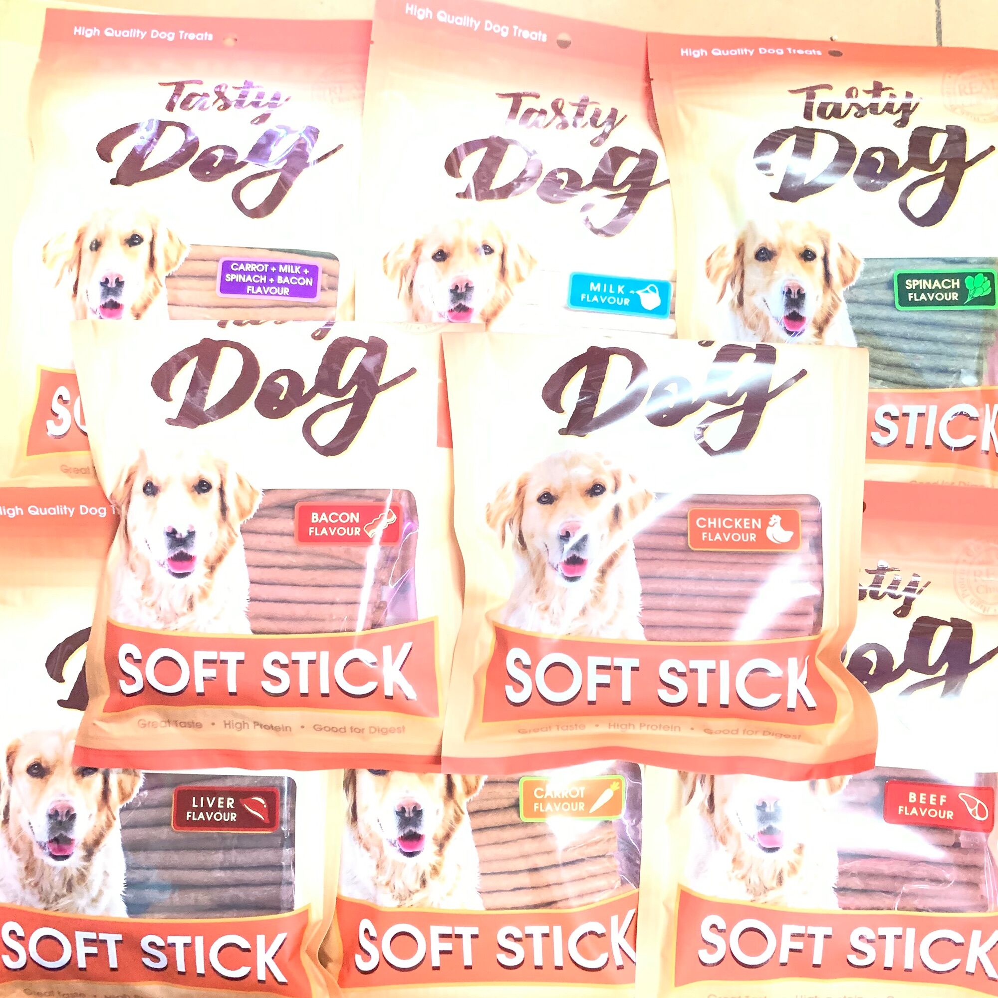ขนมสุนัขแบบแท่งนิ่ม TASTY DOG 450g. ขนมแท่งนิ่มสุนัขแสนอร่อย กลิ่นหอม ...