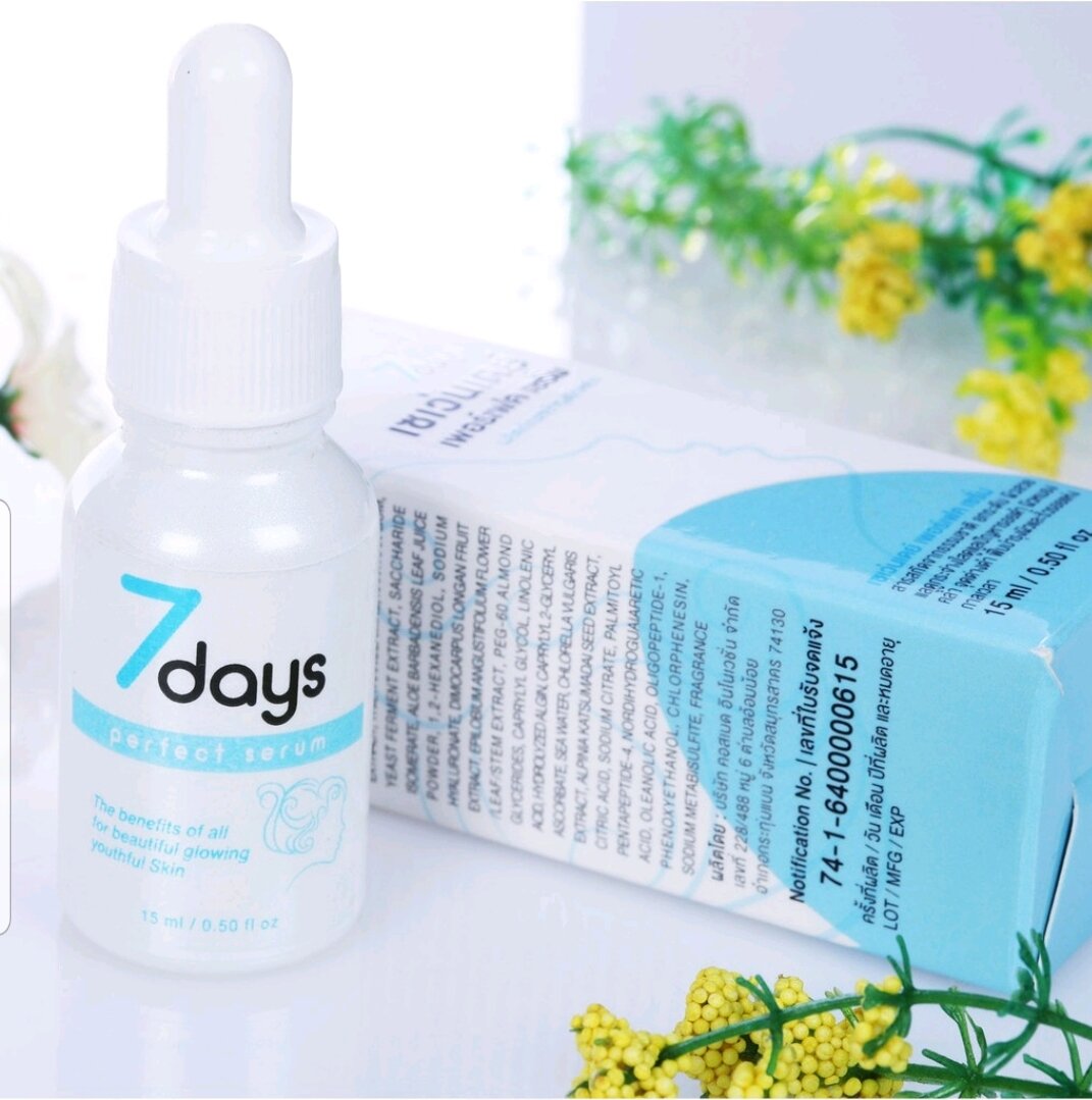⭐1 Free 1⭐ 7days Perfect Serum Plus เซรั่มบำรุงผิวหน้า ลดสิว ฝ้า กระ ริ้วรอยก่อนวัย ผลิตภัณฑ์ ...