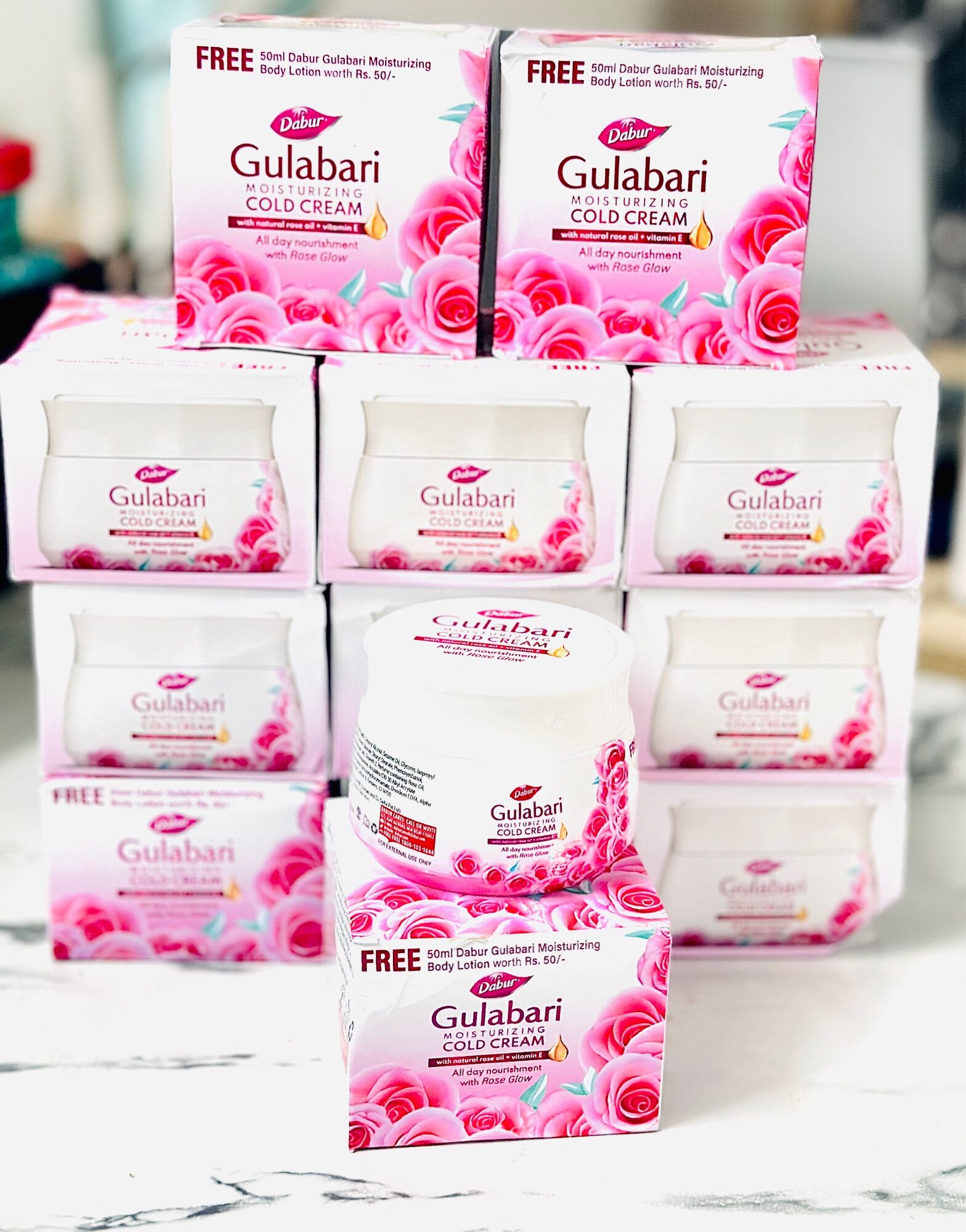 Dabur Gulabari Moisturising Cold cream ครีมกุหลาบ 100ml | Lazada.co.th