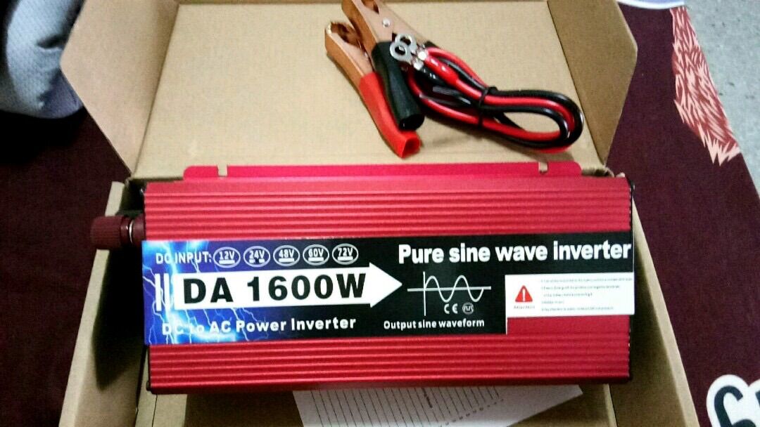 (พร้อมส่งจากไทย) DA Inverter 1600W รุ่น 12v24v ตัวแปลงไฟ คลื่นเพรียวซาย ...