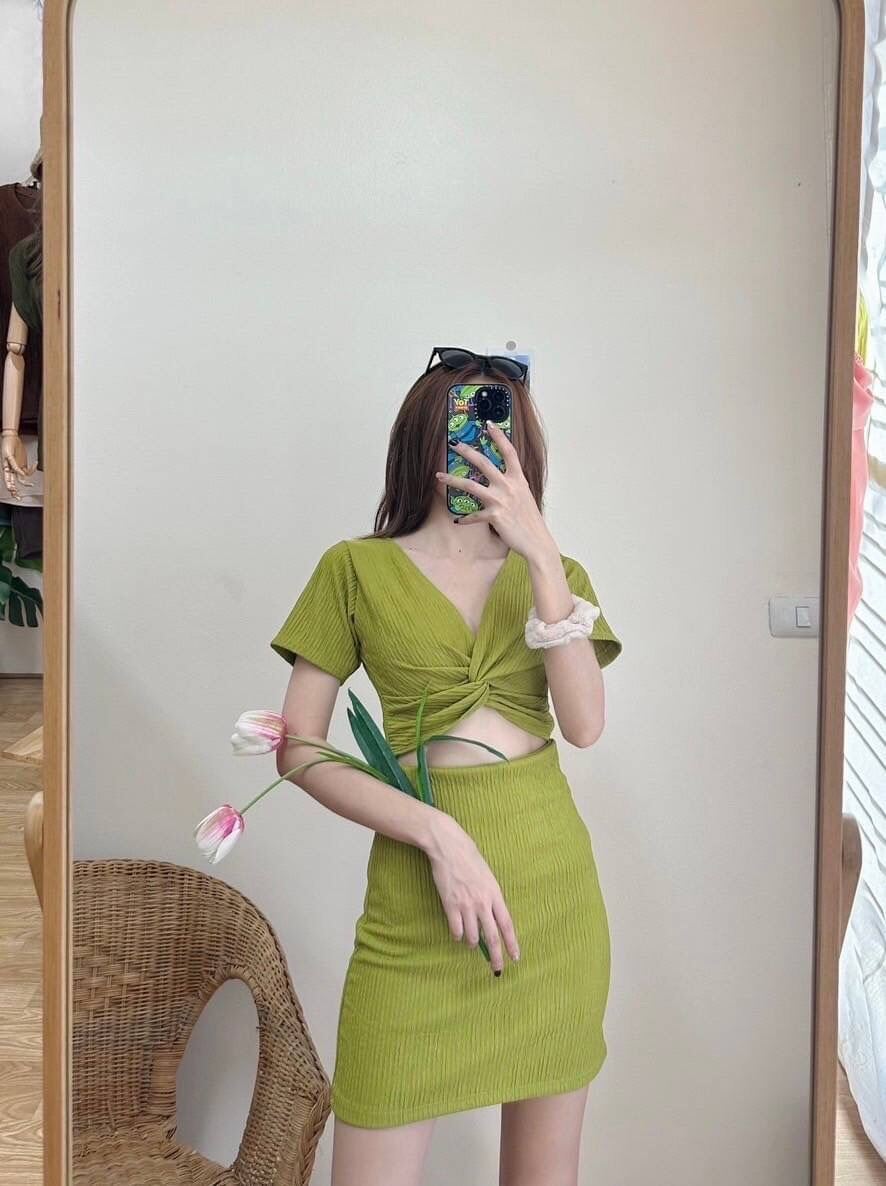 🧡PATCHARIN🧡เดรสแขนสั้น ทวิสหน้า | Lazada.co.th