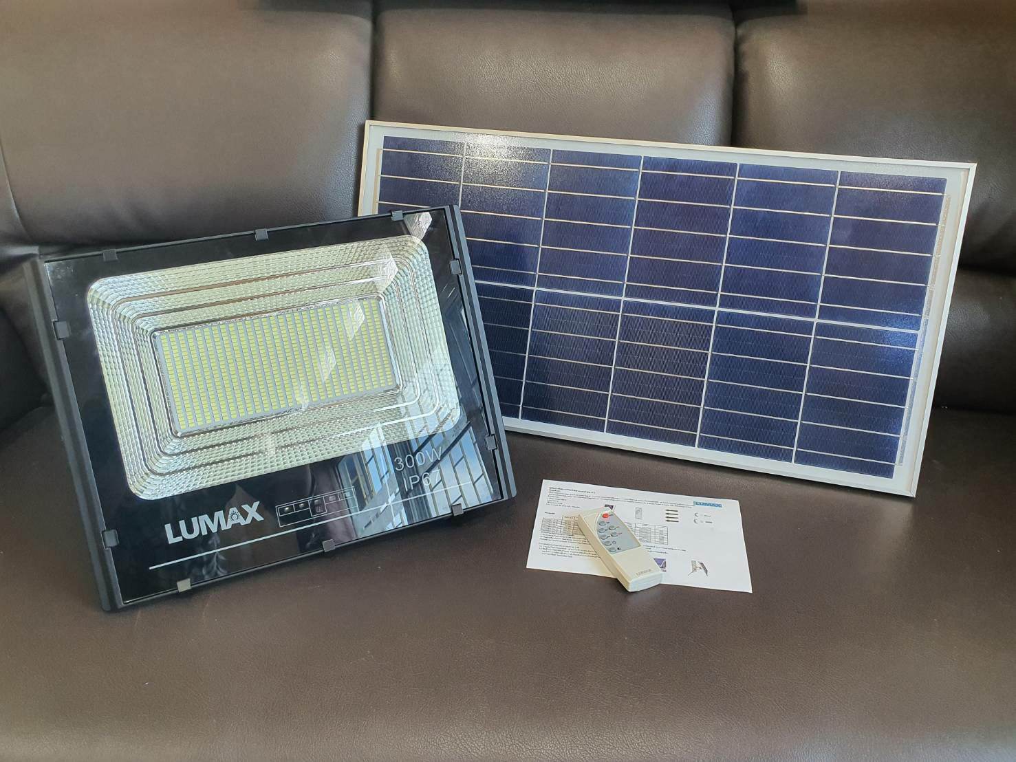 Lumax floodlight solar cell 300w สปอร์ตไลท์ โซล่าเซลล์ 300w ความสว่าง ...
