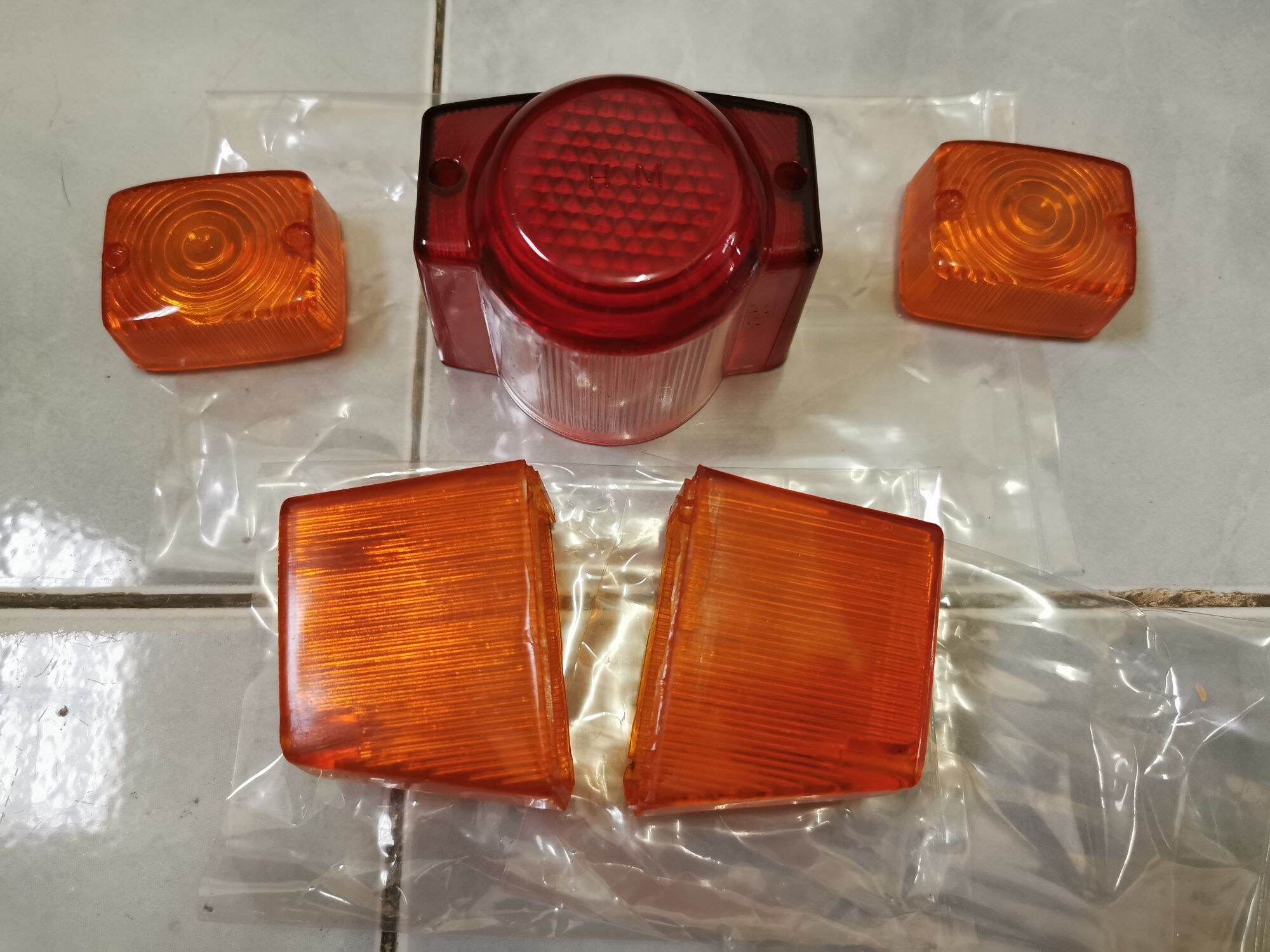 ชุด ฝาไฟเลี้ยว หน้า/หลัง ฝาไฟท้าย รวม5ดวง Honda C92 C95 | Lazada.co.th