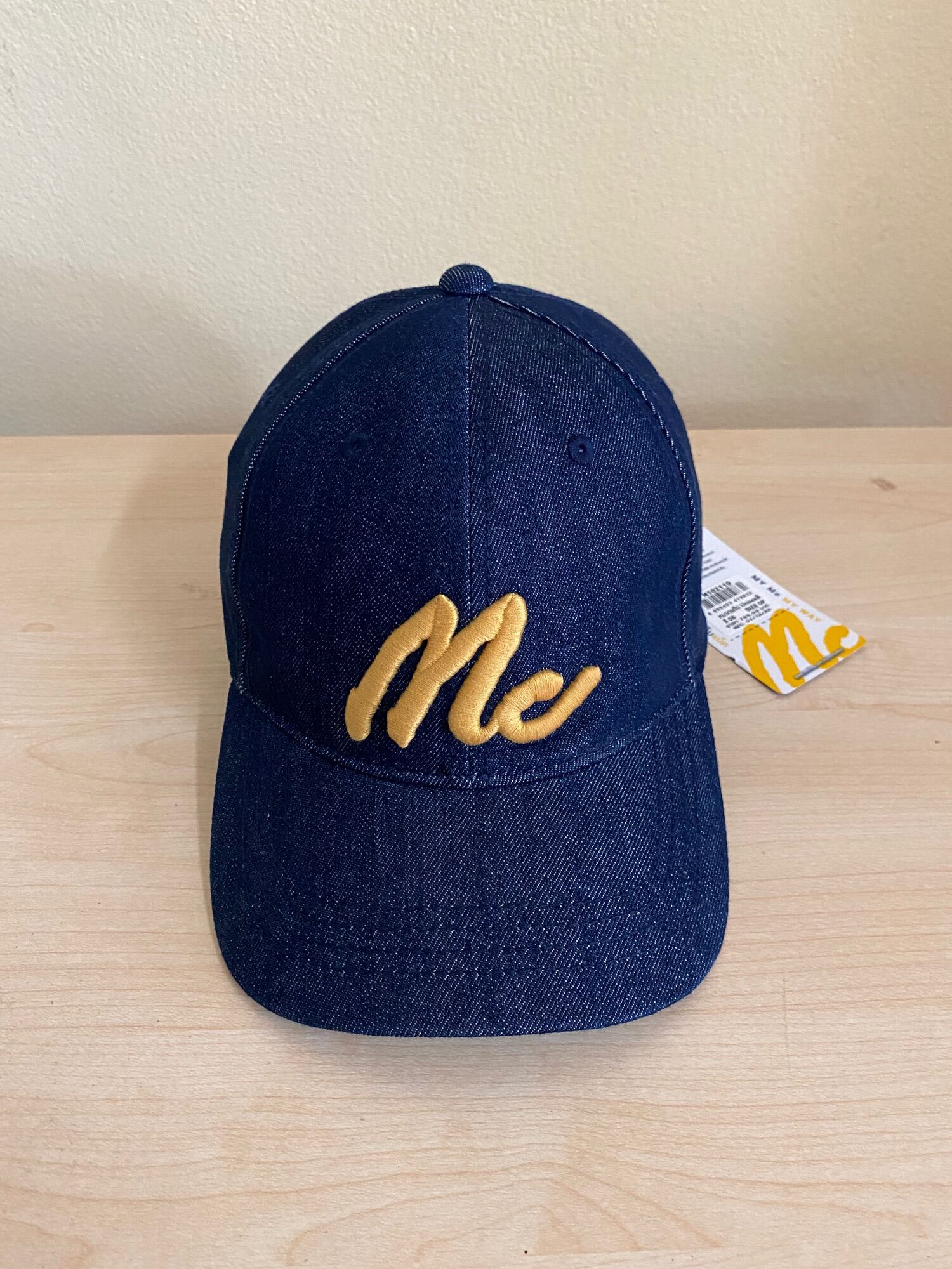 Mc Jeans (แม๊คยีนส์) แท้100 หมวกยีนส์ผู้ชายสีเข้ม ด้านหลังปรับระดับได้ โลโก้แบรนด์ลายปัก ราคา ...