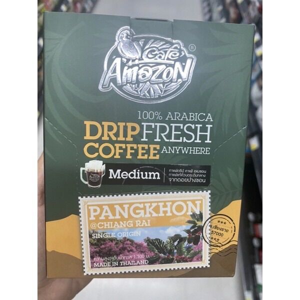 กาแฟดริป คาเฟ่ อเมซอน กาแฟแม้คั่วบด ระดับกลาง 45 G. Cafe’ Amazon Drip ...