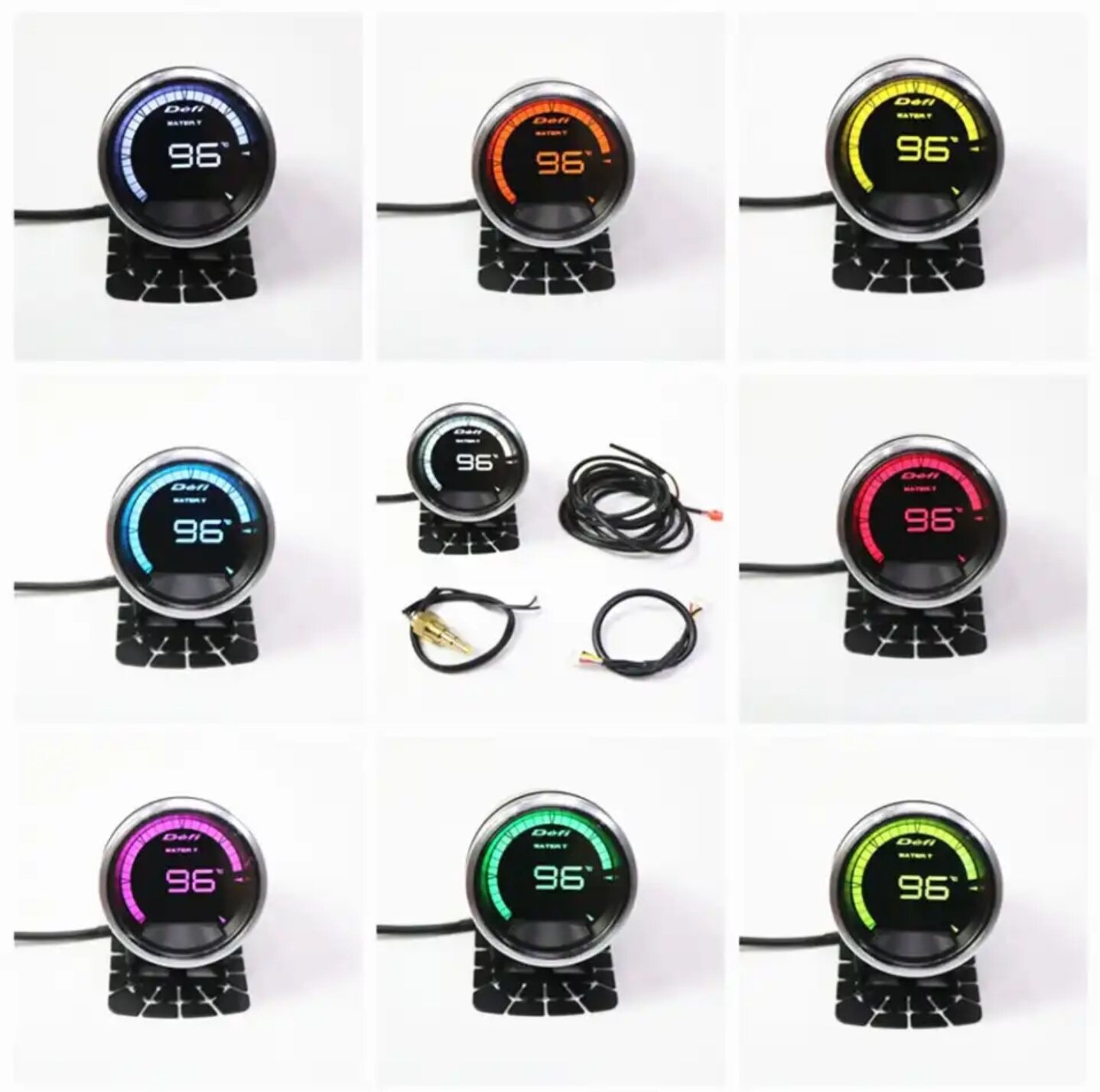 DEFI LCD OBD2 เกจดิจิตอลรุ่นใหม่ ชุด 6 ตัว ติดตั้งง่ายแค่เสียบปลั๊ก ...