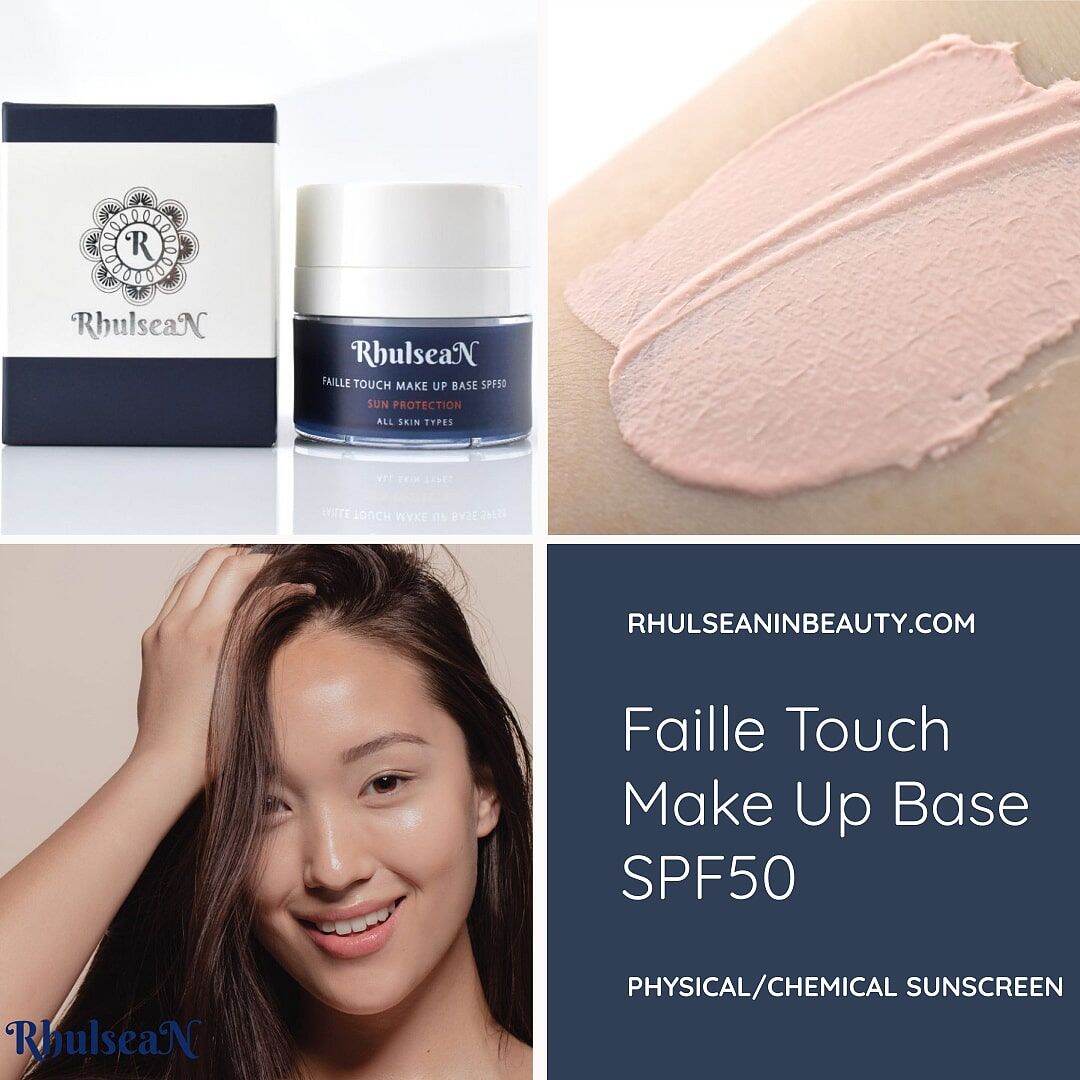 RHULSEAN Faille Touch Make Up Base SPF50 15ml [Best Before ก.พ. 2023] ครีมกันแดด กันน้ำ ปรับผิว ...