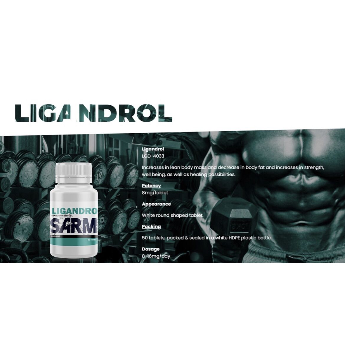 Sarms Combo Ligandrol LGD-4033 8 mg 50 tabs - Knowledge Sarms - ThaiPick