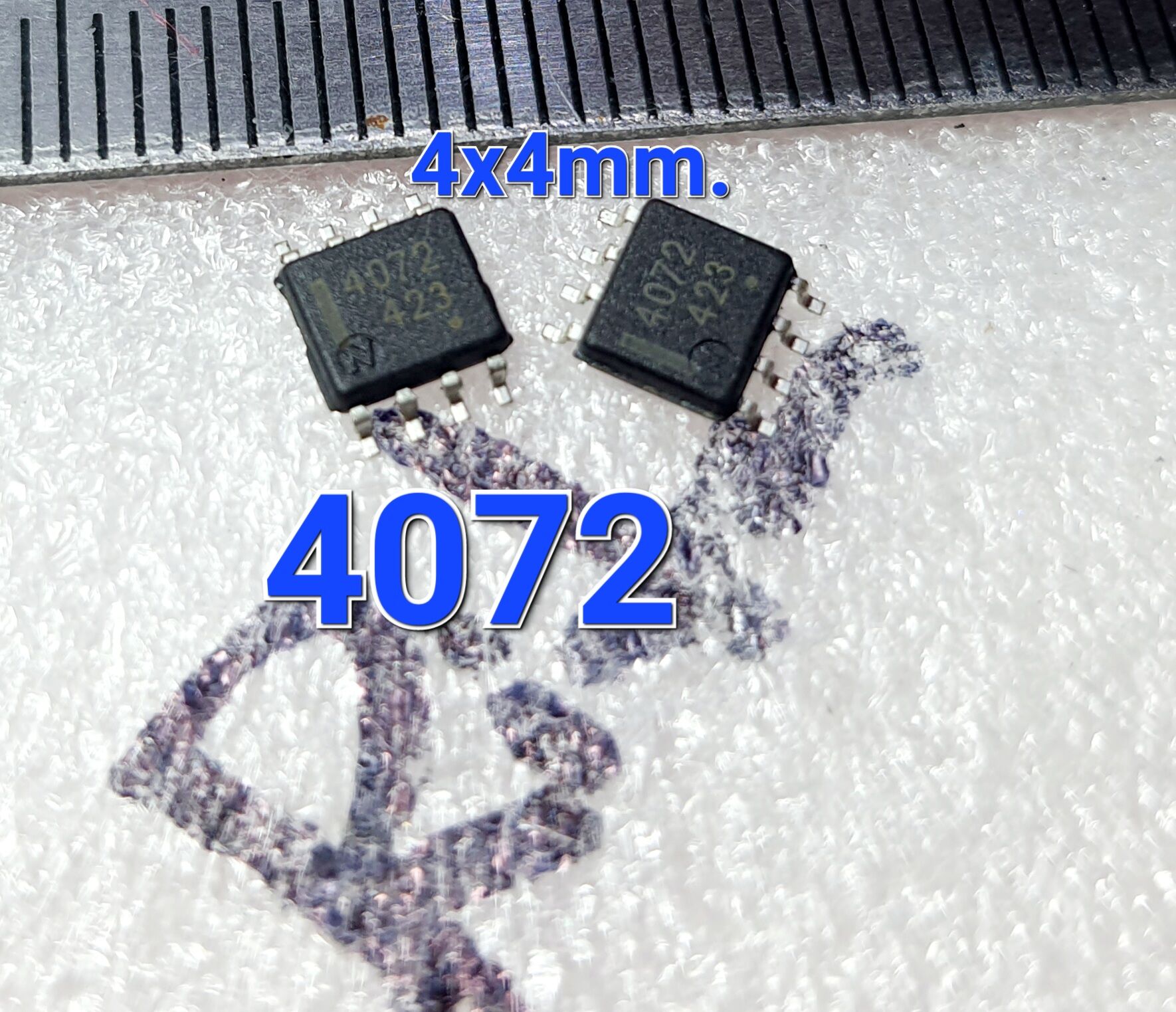 4072 SMD-8 PIN (4×4 mm.) Semiconductor ไอซี ขนาดเล็ก 8 ขา ภาพถ่ายสินค้า ...