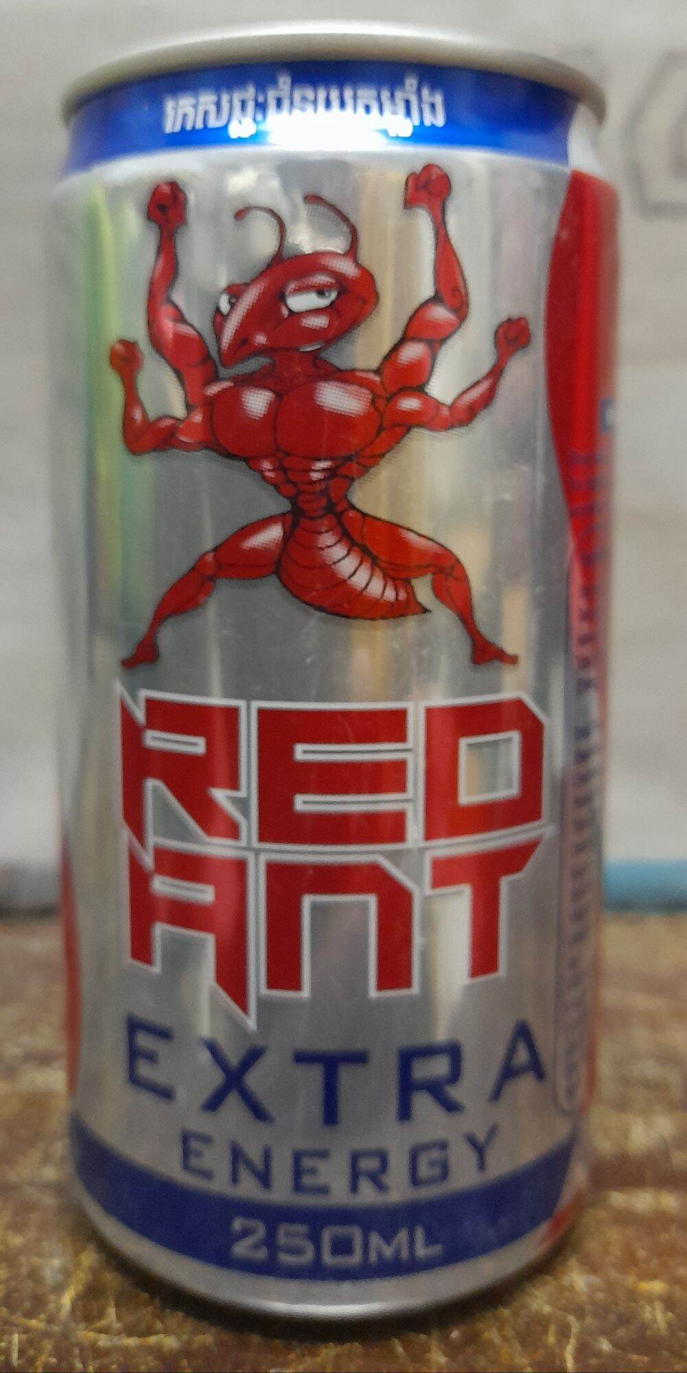 RED ANT energy drink จากกัมพูชา ปริมาณ 250 มล. ขนาดกระป๋อง ...