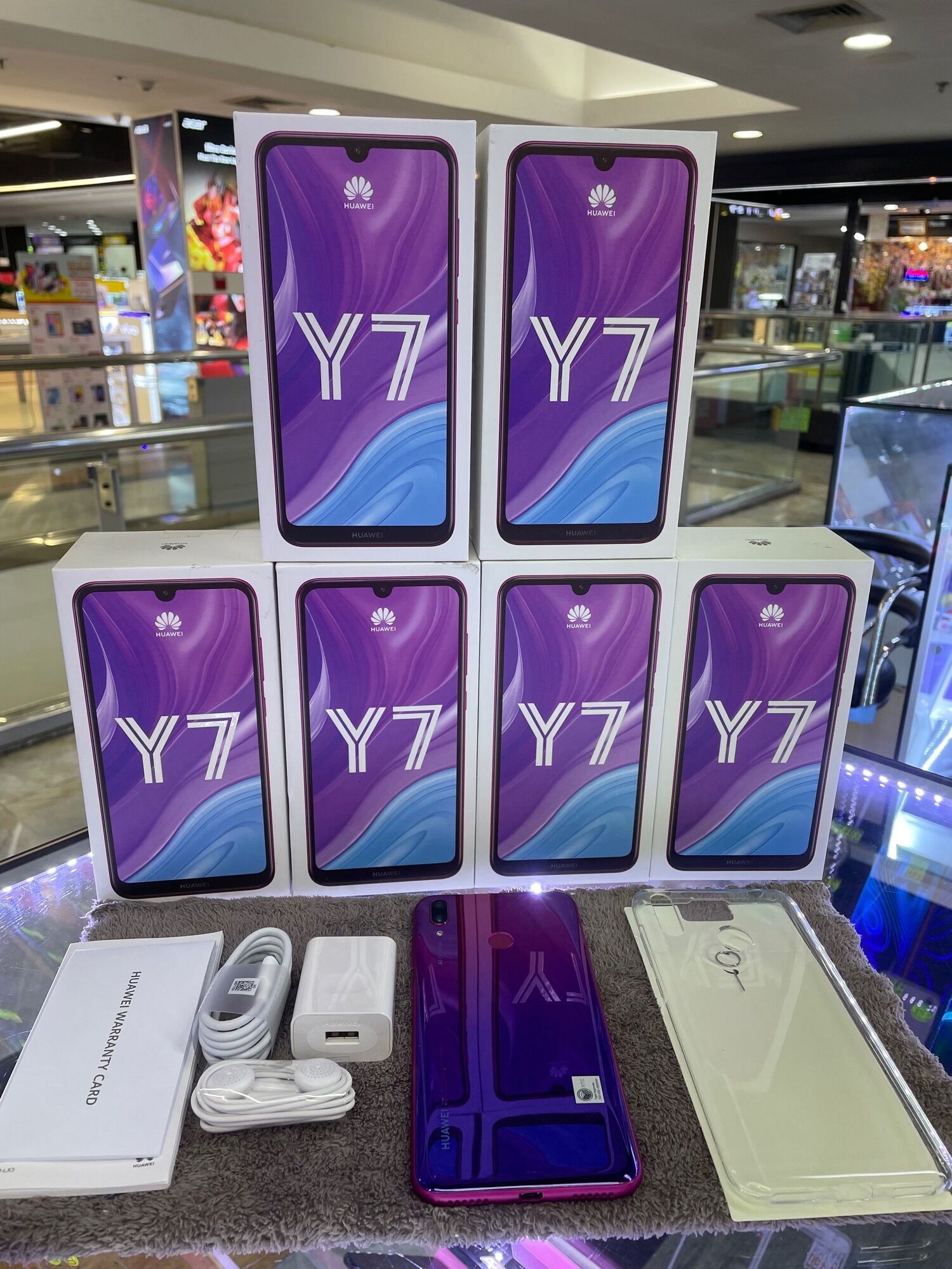 Huawei Y7 (2019)Ram4/64เครื่องใหม่เคลียสต้อกSimTrue (มีplay store ...
