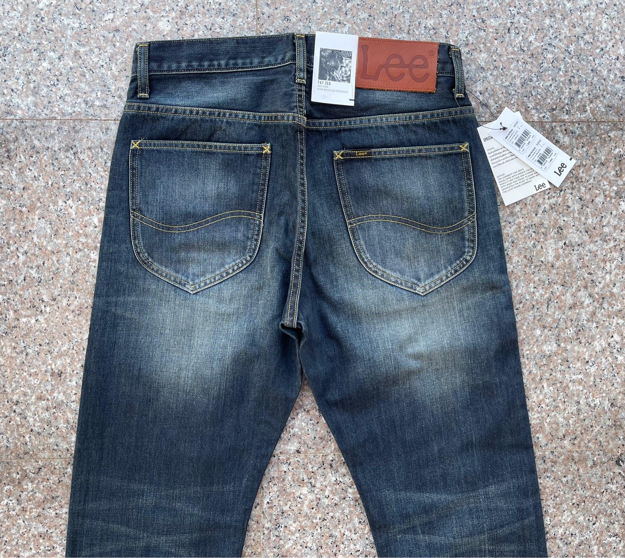 รุ่นขายดี????Lee 747 zed กางเกงยีนส์ชาย สียีนส์ฟอก ไม่ยืด ขากระบอก ...