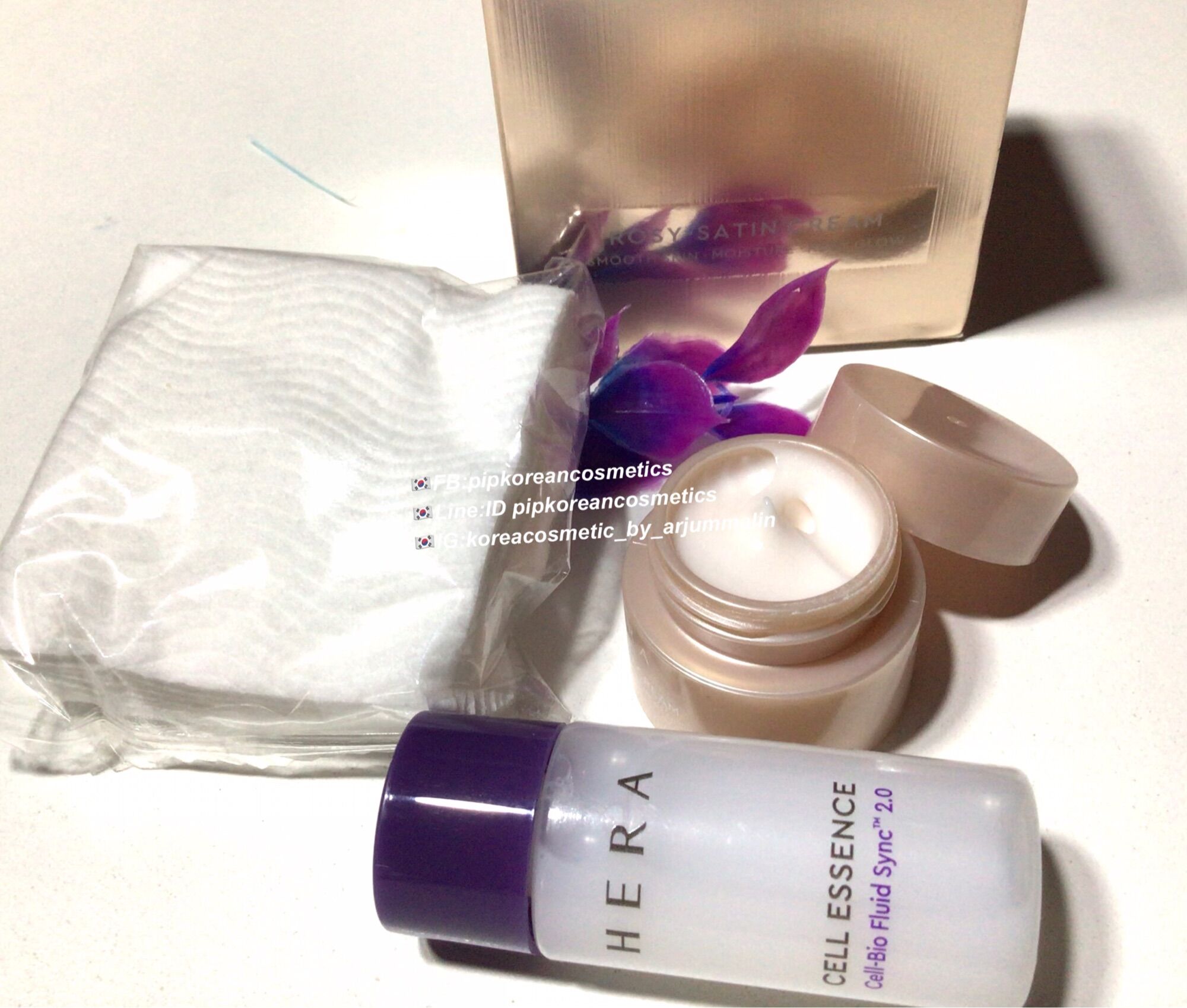 Hera Rosy Satin Kit 2 Items - Arjumma Korea Cosmetics - ThaiPick