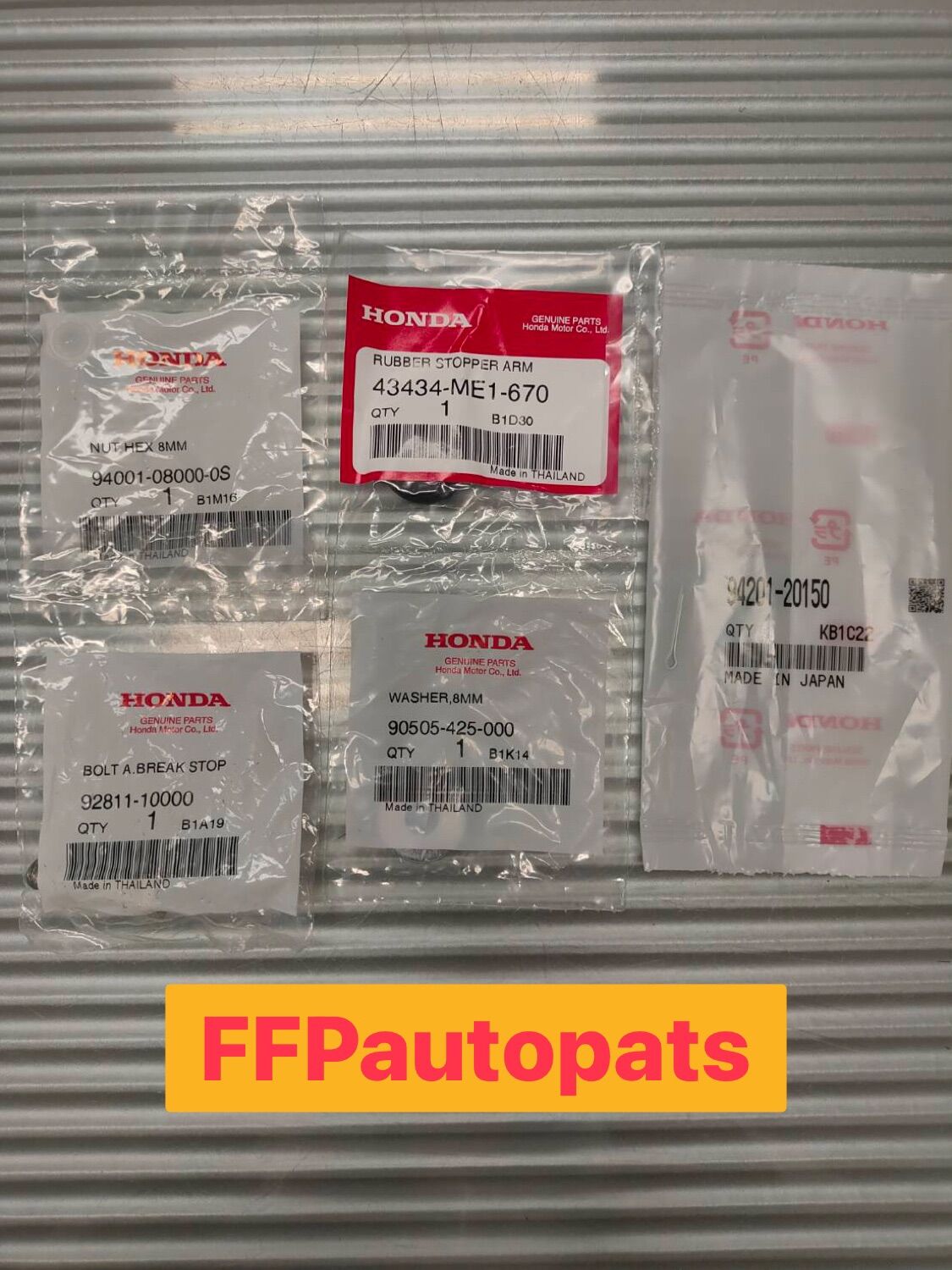 ชุดน็อตยึดสวิงอาร์มแท้ศูนย์ฮอนด้า Wave125i ไฟเลี้ยวบังลม (2005-2010 ...