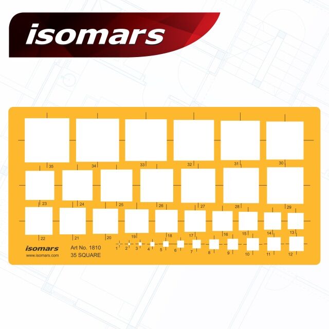 เพลท ISOMAS COMBINATION , SQUARES ISOMARS | Lazada.co.th