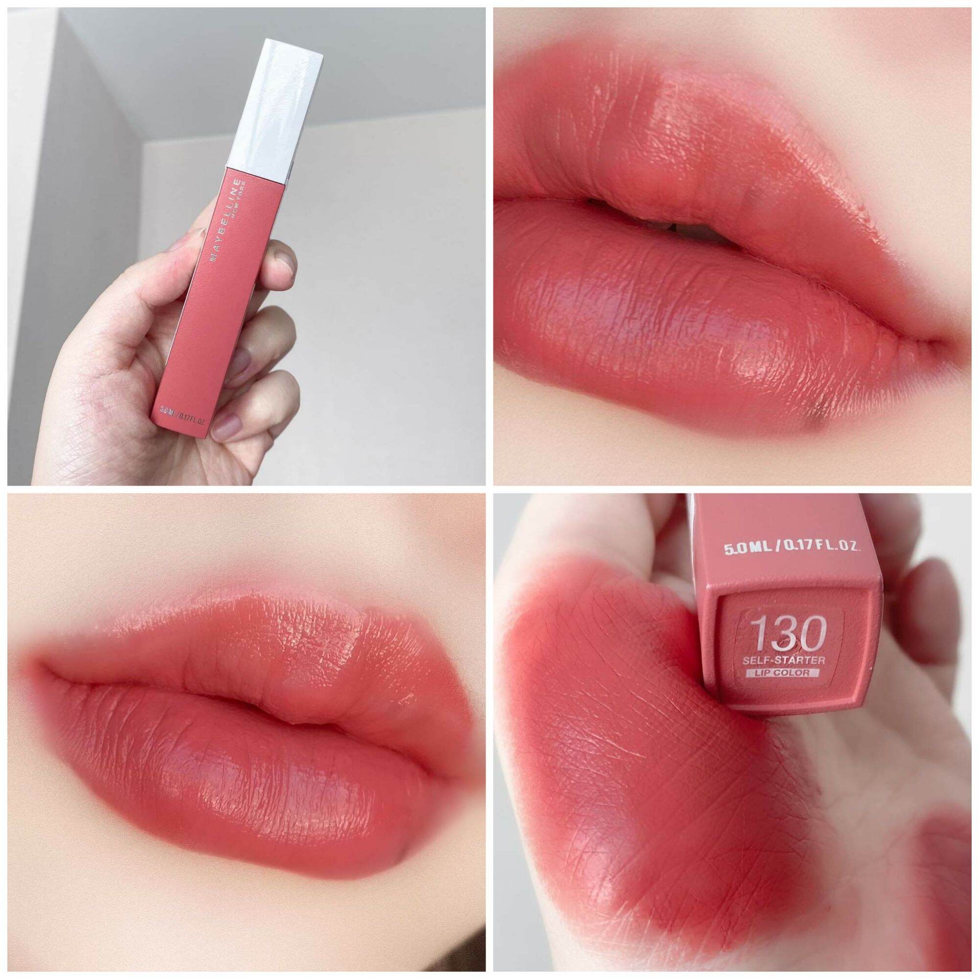 Maybelline superstay matte Ink เป็นอีกสีที่สวยเลย โทนแดงอมส้มเบาๆ สีไม่ ...