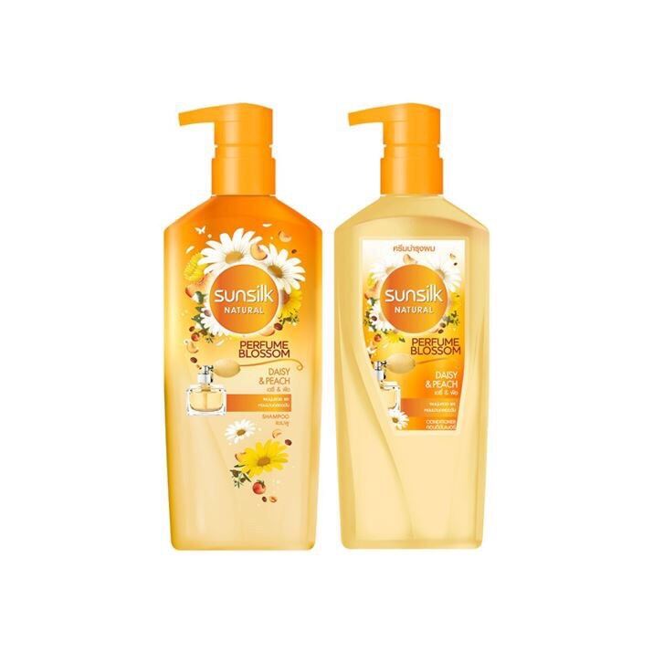 Sunsilk Natural Perfume Blossom Daisy & Peach Shampoo 425ml ...