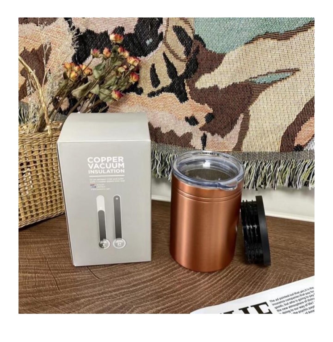 Copper vacuum insulation 12oz แก้วน้ำสแตนเลสเก็บอุหภูมิ | Lazada.co.th