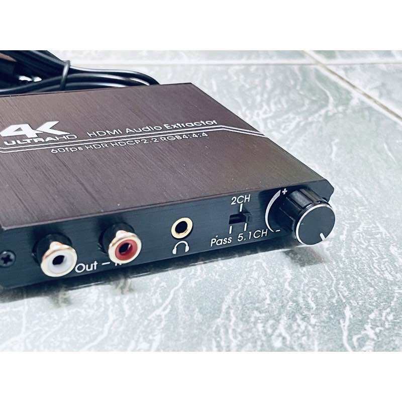 HDMI Audio Extractor Converter HDMI 2.0 to SPDIFRL3.5MM Supports 18Gpbs ...