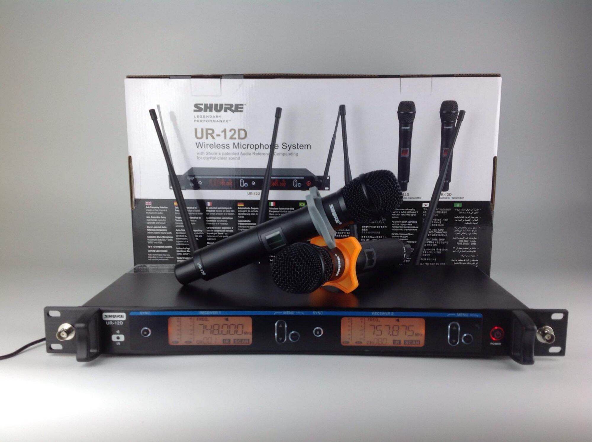 ไมค์โครโฟน Shure UR-12D รุ่น 4 เสาแท้ๆ คลื่นใหม่ 748-758 MHz - SmileCat ...