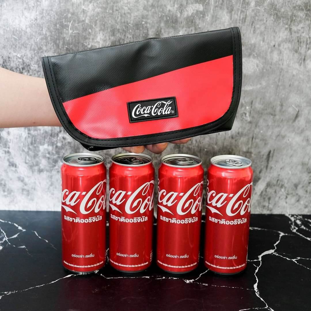 [พร้อมส่ง] กระเป๋าผ้าใบโค้ก กระเป๋าคาดอกโค้ก กระเป๋าคาดเอว กระเป๋าโค้ก ...