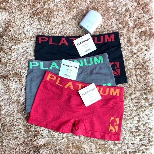 Boxer เด็กชาย F ไซร์เอว 22 28 ใส่ได้ ผ้านิ่มยืดตามตัว P 74 Ti Shops