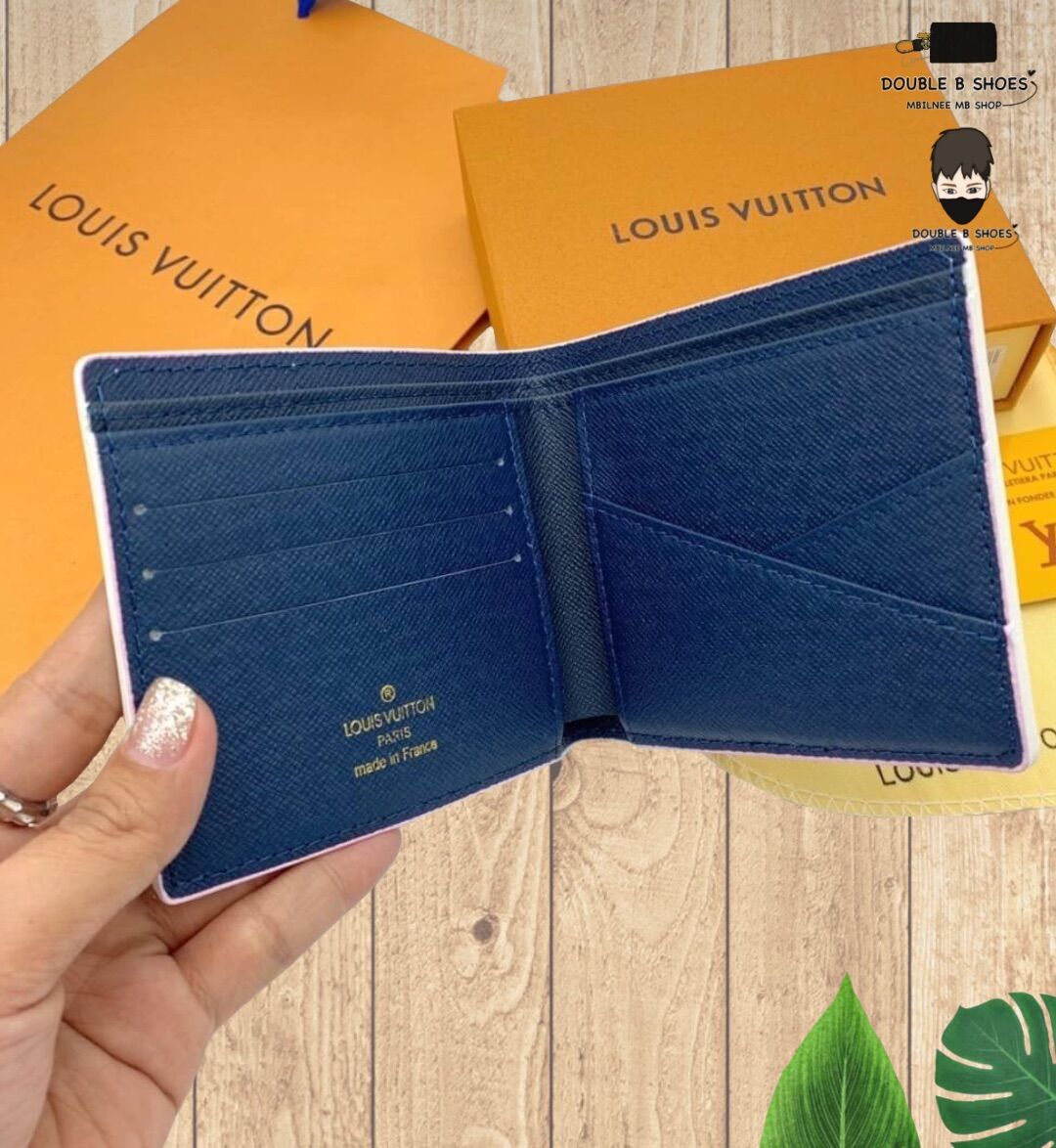 กระเป๋าตังค์หลุยใบสั้น LV wallet กระเป๋าตังผู้ชายพับใบสั้น ของขวัญ เป๋า ...