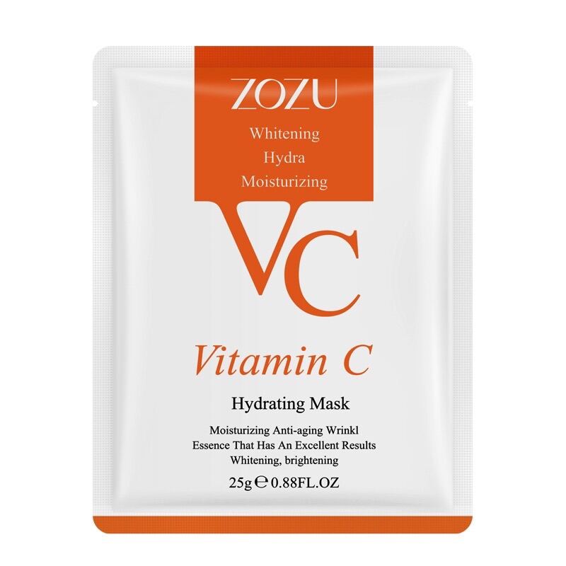 แผ่นมาส์กหน้า ZOZU VC Mask Vitamin C มาส์กวิตามินซี หน้าขาวกระจ่างใส ...