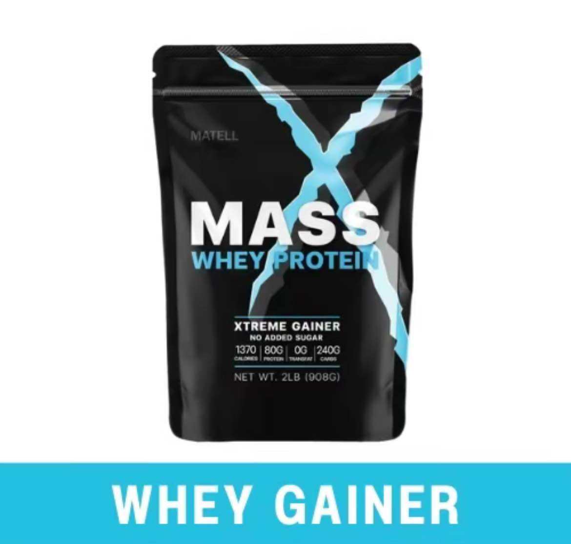 Mass Gainer whey protein แมสเวย์โปรตีน 2LB 908 กรัม เพิ่มน้ำหนัก เพิ่ม ...