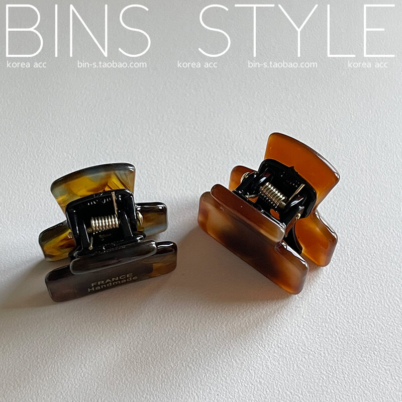 Rance กิ๊บหนีบผมหน้าม้าสีพื้นกระดองเต่ามินิสีทอง กิ๊บติดผมด้านข้าง ...