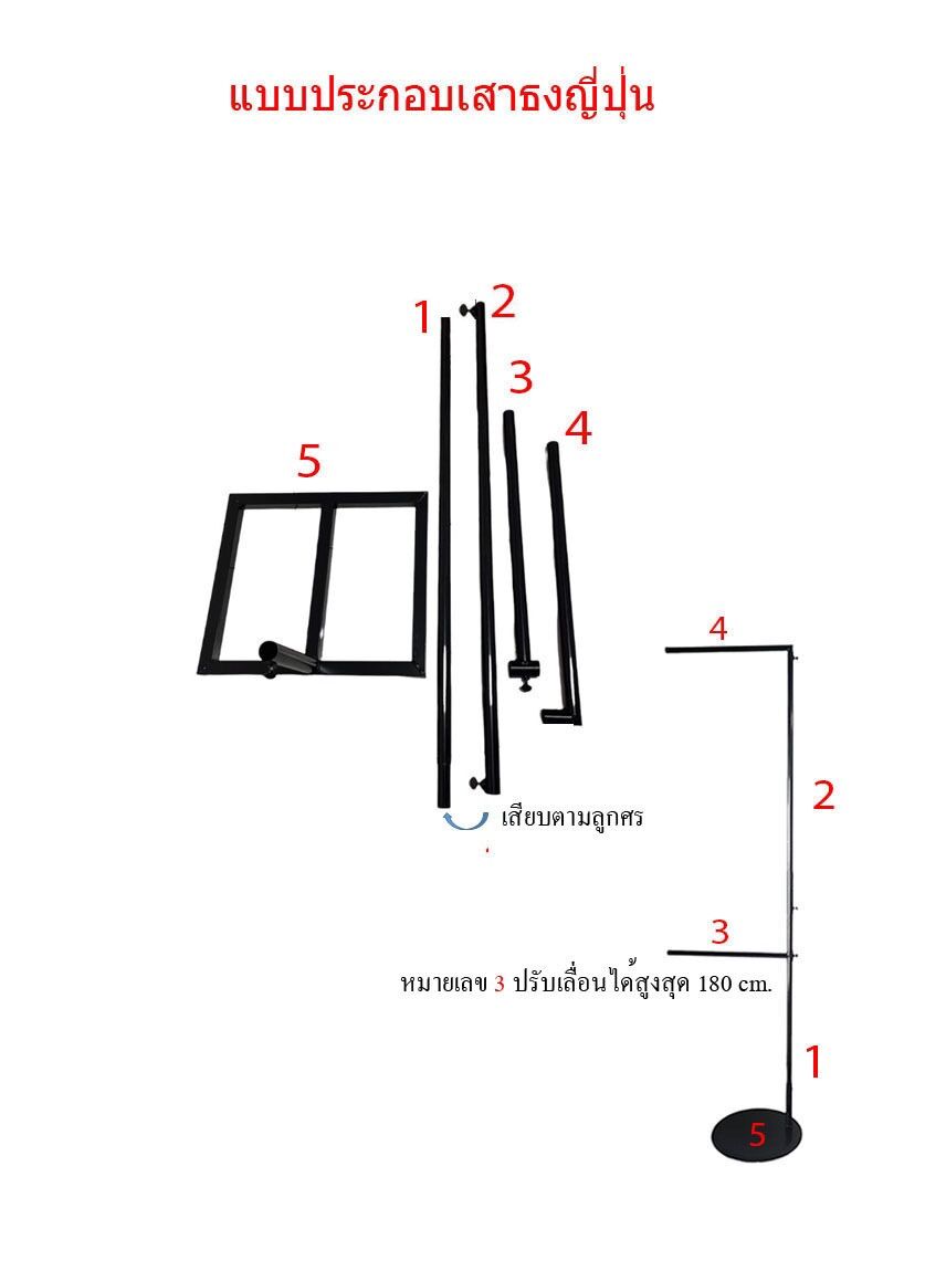 ขาตั้งเหล็ก ขาตั้งป้าย เสาธงญี่ปุ่น Jflag 50x200 ก่อนกดสั่งซื้อดูรายละเอียดสินค้าด้วยนะคะ ร้าน ...