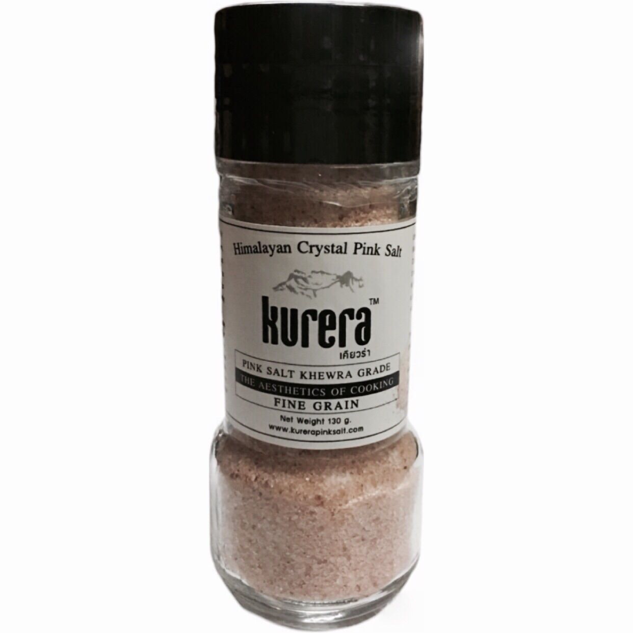 🇵🇰 KURERA Himalayan Crystal Pink Salt [New] Fine Grain 130g เกลือ ...