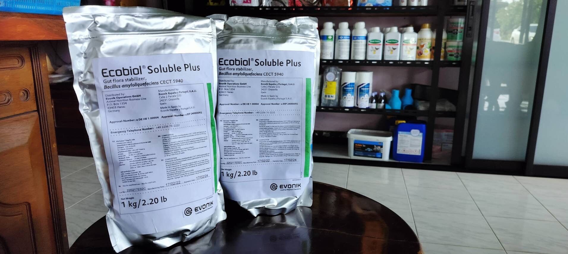 Ecobiol soluble plus โพรไบโอติกส์สำหรับสัตว์ปีก ไก่ เป็ด ขนาด 1 ...