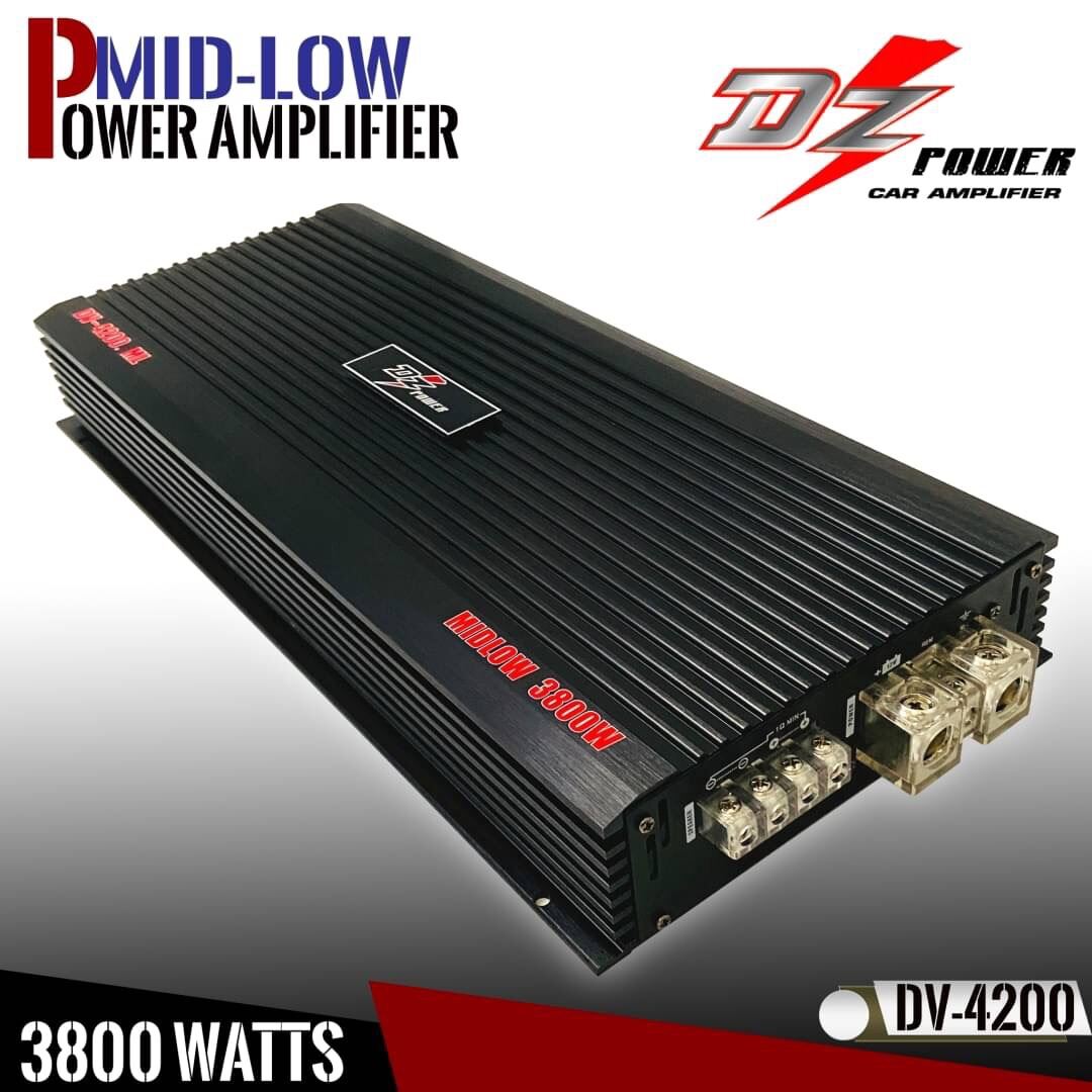 [ ลดพิเศษ ]พาวเวอร์แอมป์รถยนต์ DZ POWER รุ่นDV-4200 สุดยอดพาวเวอร์แอมป์ขับลำโพงเสียงกลาง-ซับได้ ...