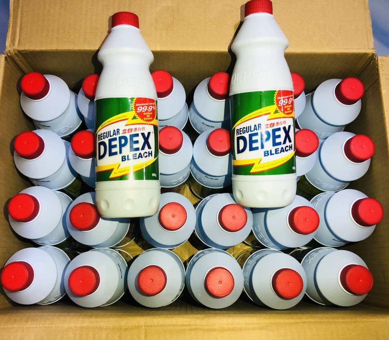 Depex Bleach 2ขวดขนาด500ml.น้ำยาซักผ้าขาวขจัดคราบฝั่งแน่น - กิ๊ก ...