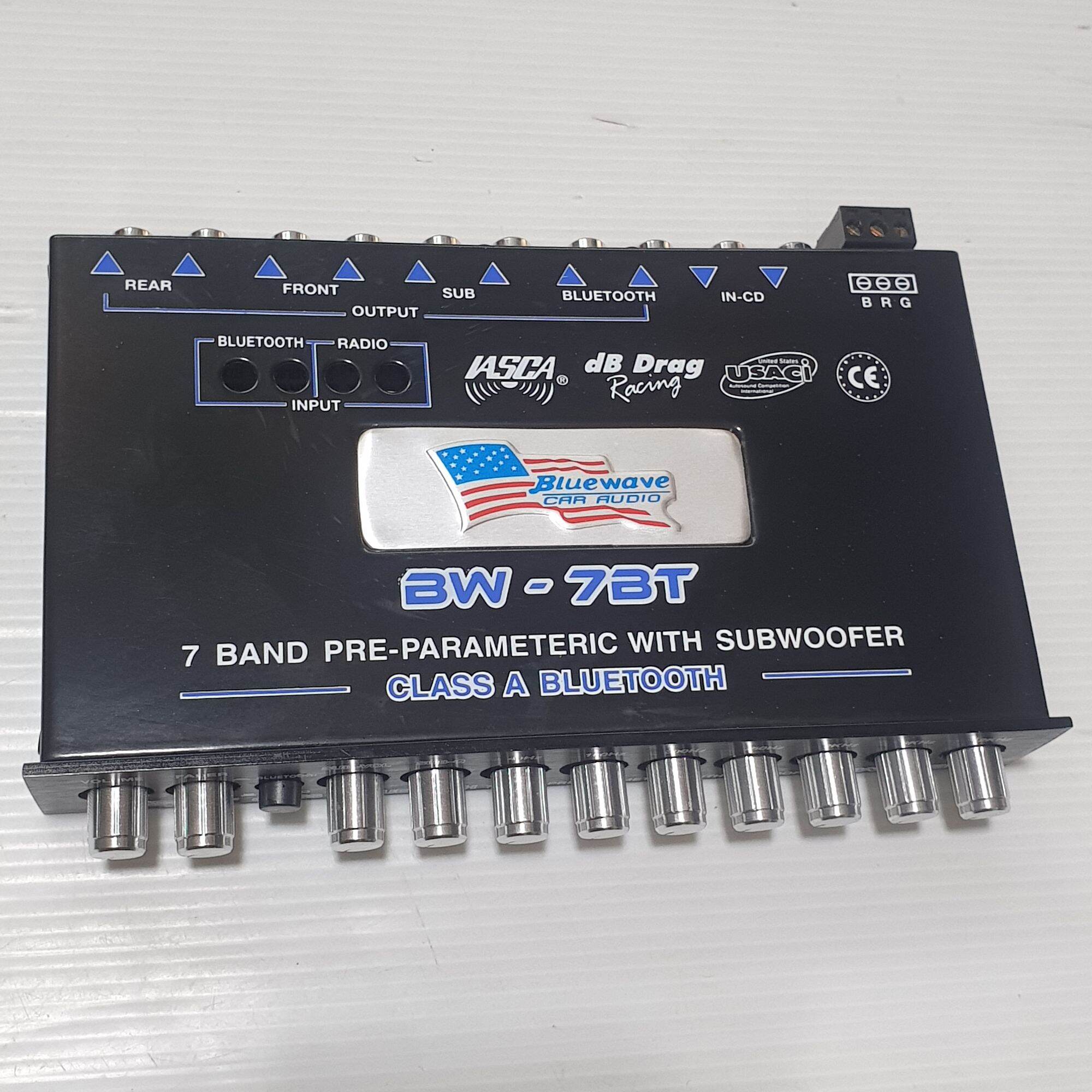 ปรีแอมป์รถยนต์ BLUEWAVE รุ่น BW-7BT 7 แบนด์ BLUETOOTH เครื่องเสียงติด ...